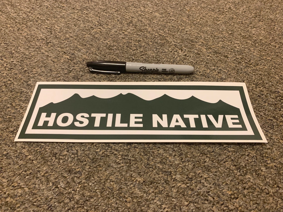 Colorado Native Sticker XL EDITION Hostile Native - Etsy UK