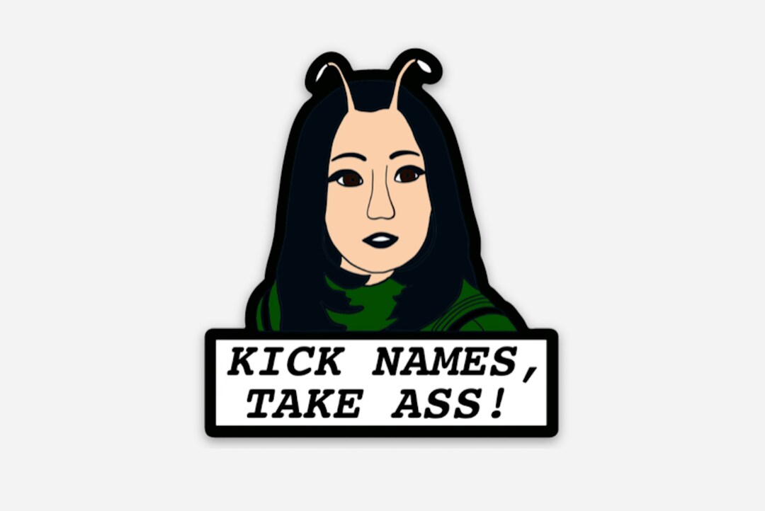 Mantis kick Names Take Ass Sticker Marvel - Etsy
