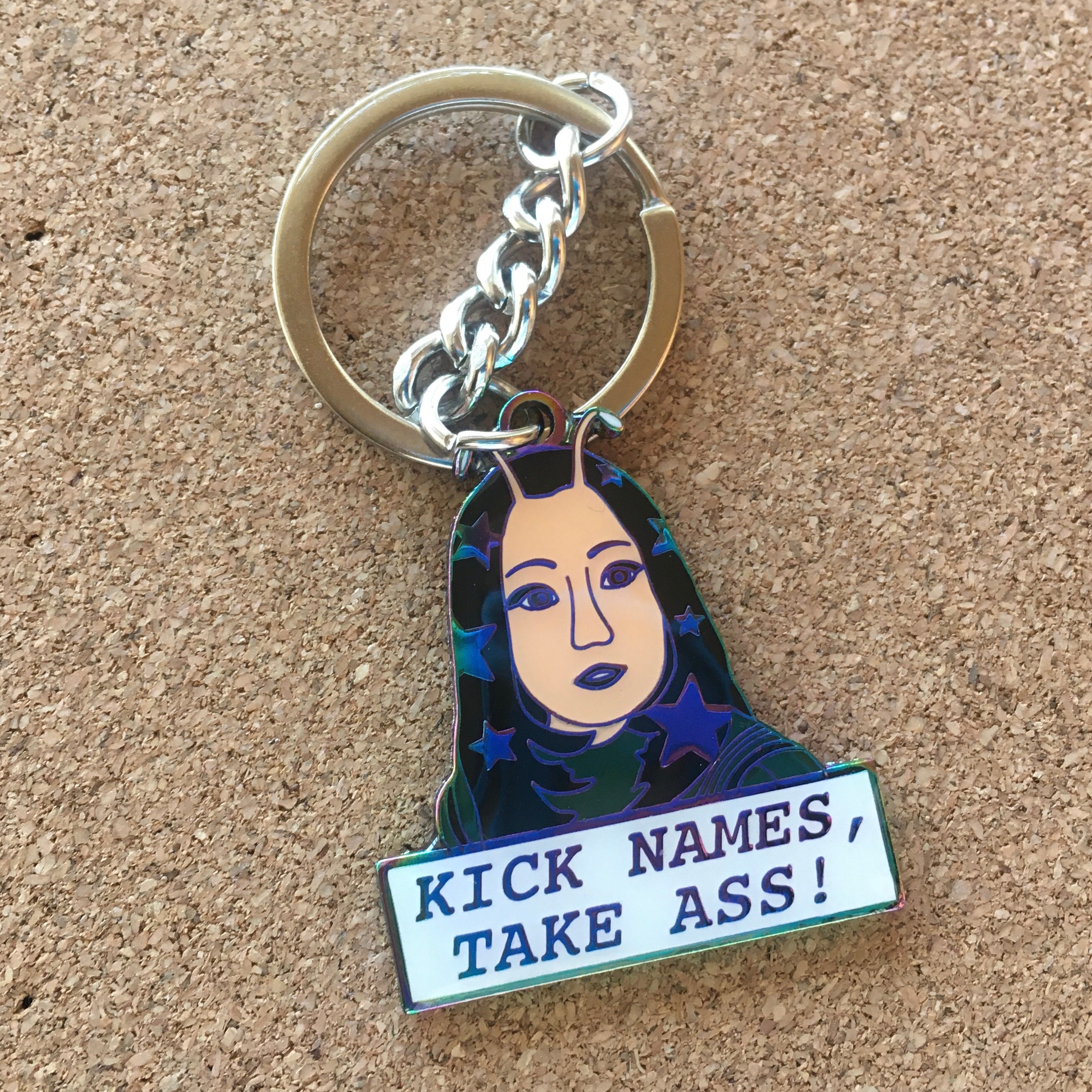 Mantis kick Names Take Ass Enamel Keychain - Etsy