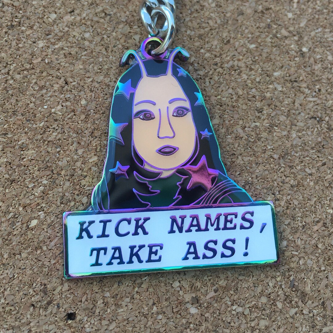 Mantis kick Names Take Ass Enamel Keychain - Etsy