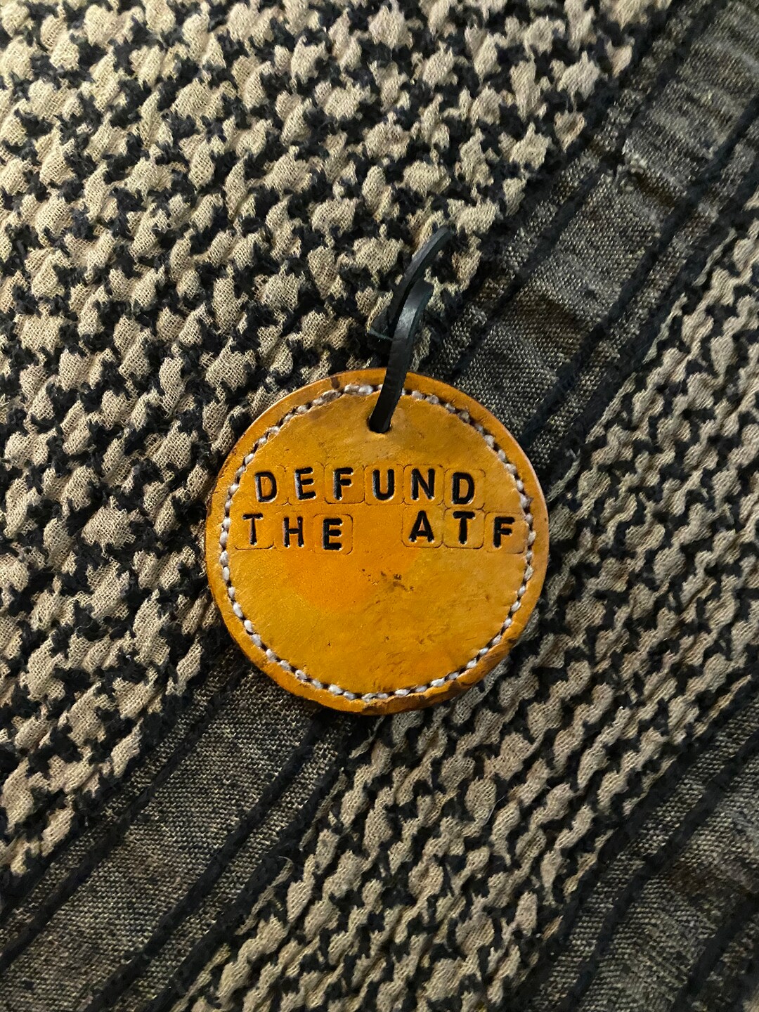 Defund the ATF - Leather Ornament - Etsy