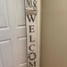 Let It Snow/welcome Sign Double Sided Painted Wood Sign - Etsy