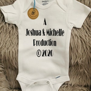 Custom Personalized 'production' Onesie - Etsy