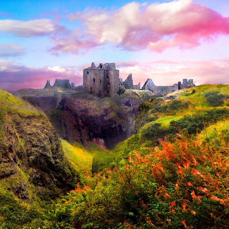 Celtic, Canvas, Medieval Castle, Dunnottar Castle, Scotland, Aberdeen ...