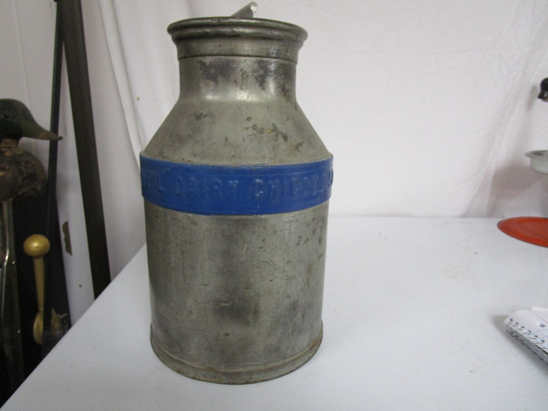 International Dairy Steel Cream Can - Etsy
