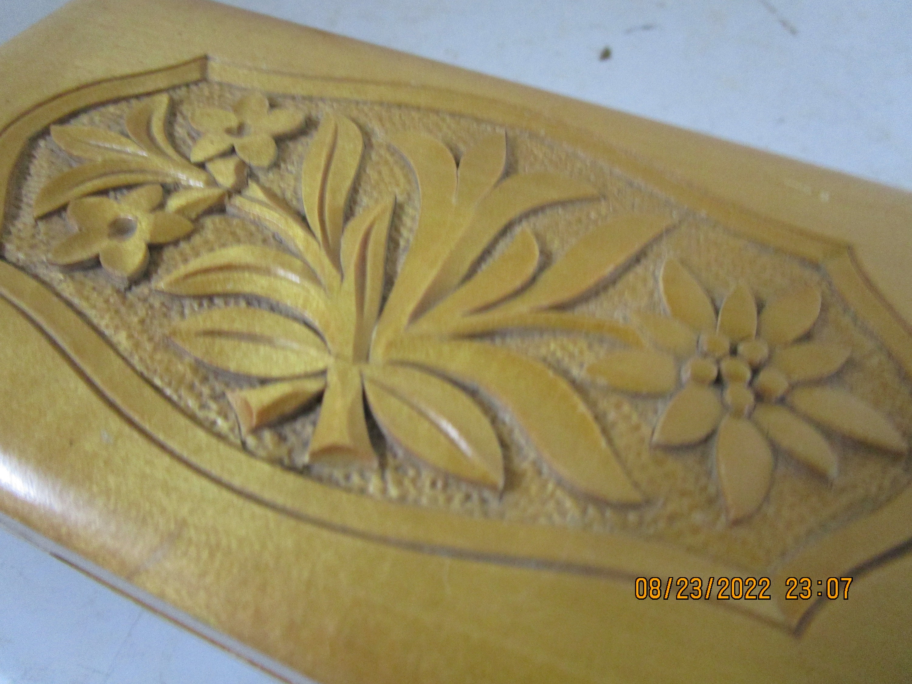 Vintage Hand Carved Music Box - Etsy