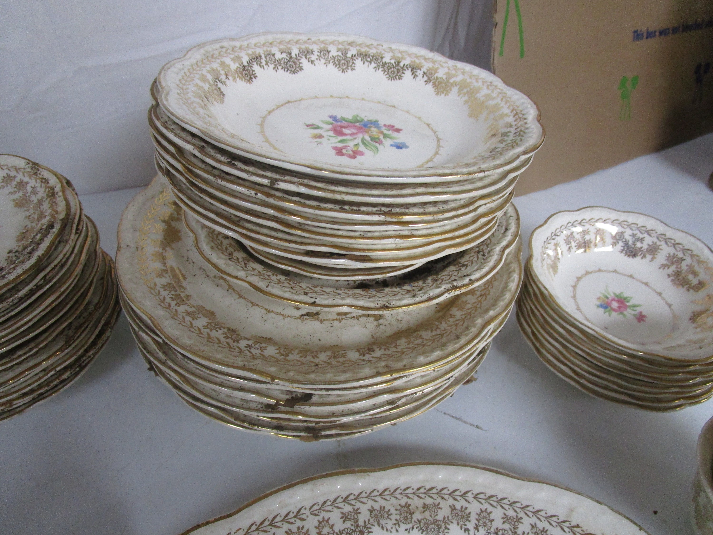 Antique Stetson "american Beauty" China - Gold Leaf - Etsy