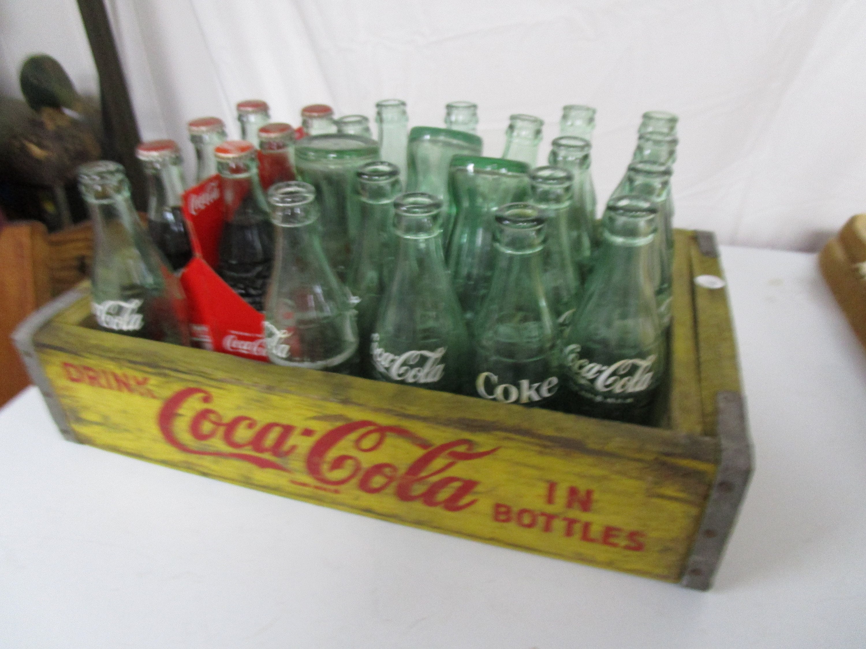 Antique Coca-cola Wood Box and Full 6 Pack - Etsy