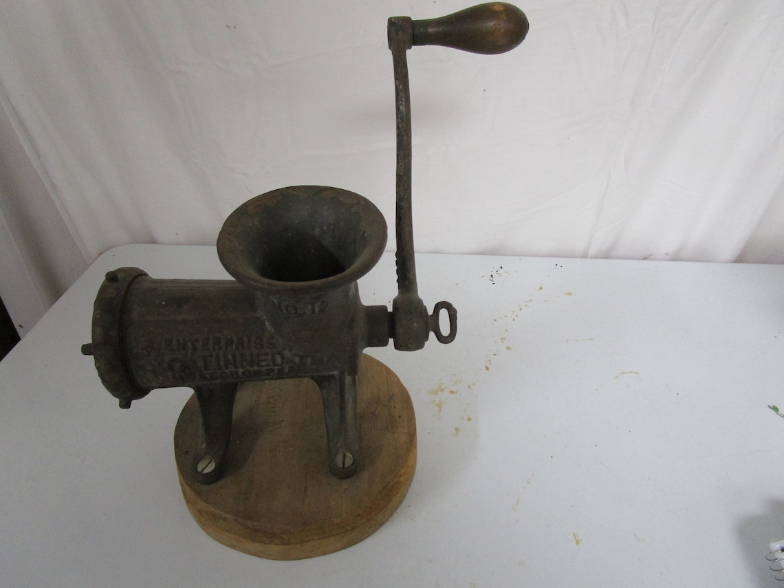 Antique Enterprise #12 Tinned Meat Chopper - Meat Grinder - Etsy