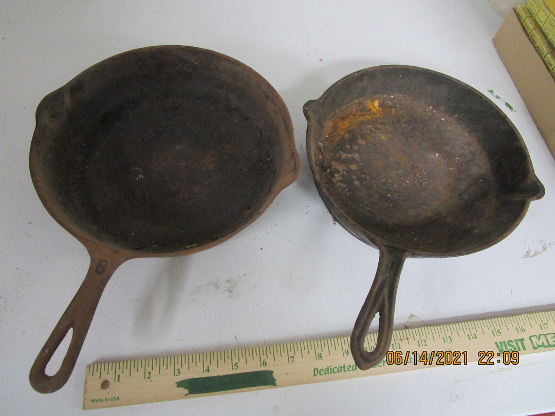 Antique Cast Iron Skillets - Etsy