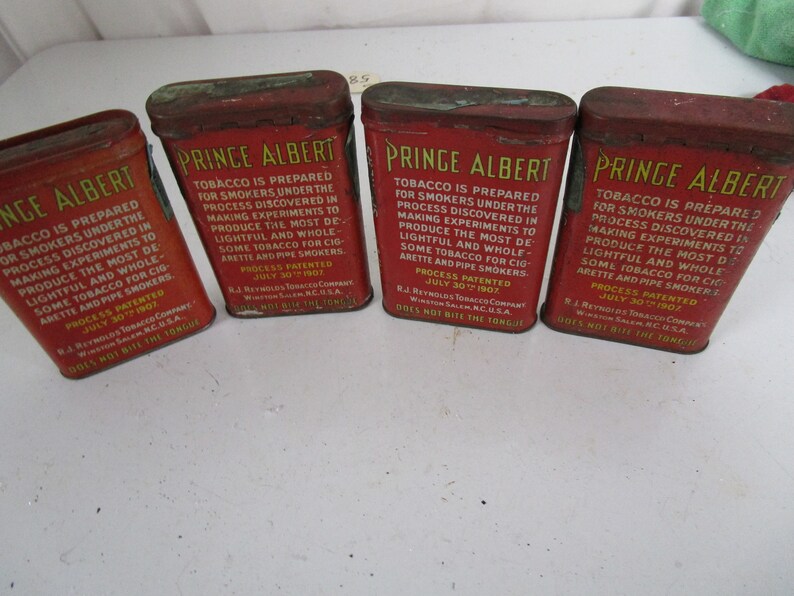 Antique Prince Albert Tobacco Cans - Etsy