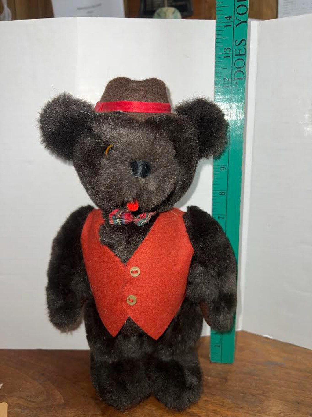 Vintage Kent Collectibles Jointed Plush Grandfather Bear - Etsy