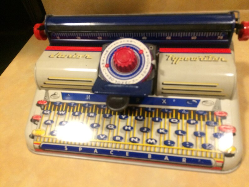 Vintage Marx Toy Junior Typewriter - Etsy