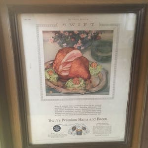 Vintage Swift's Premium Ham and Bacon Rare Advertisement - Etsy
