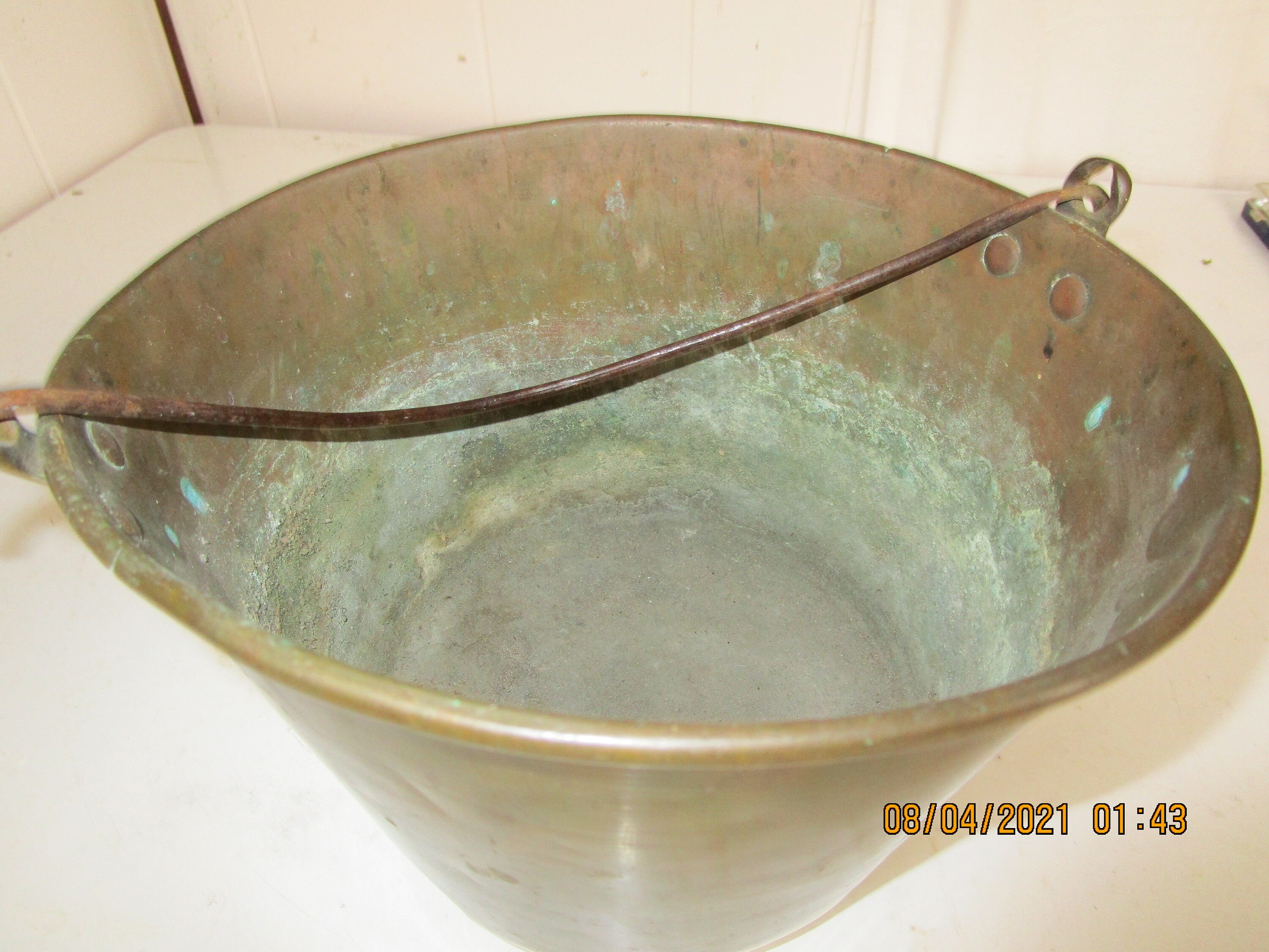 Antique HW Hayden Spun Brass Bucket - Etsy
