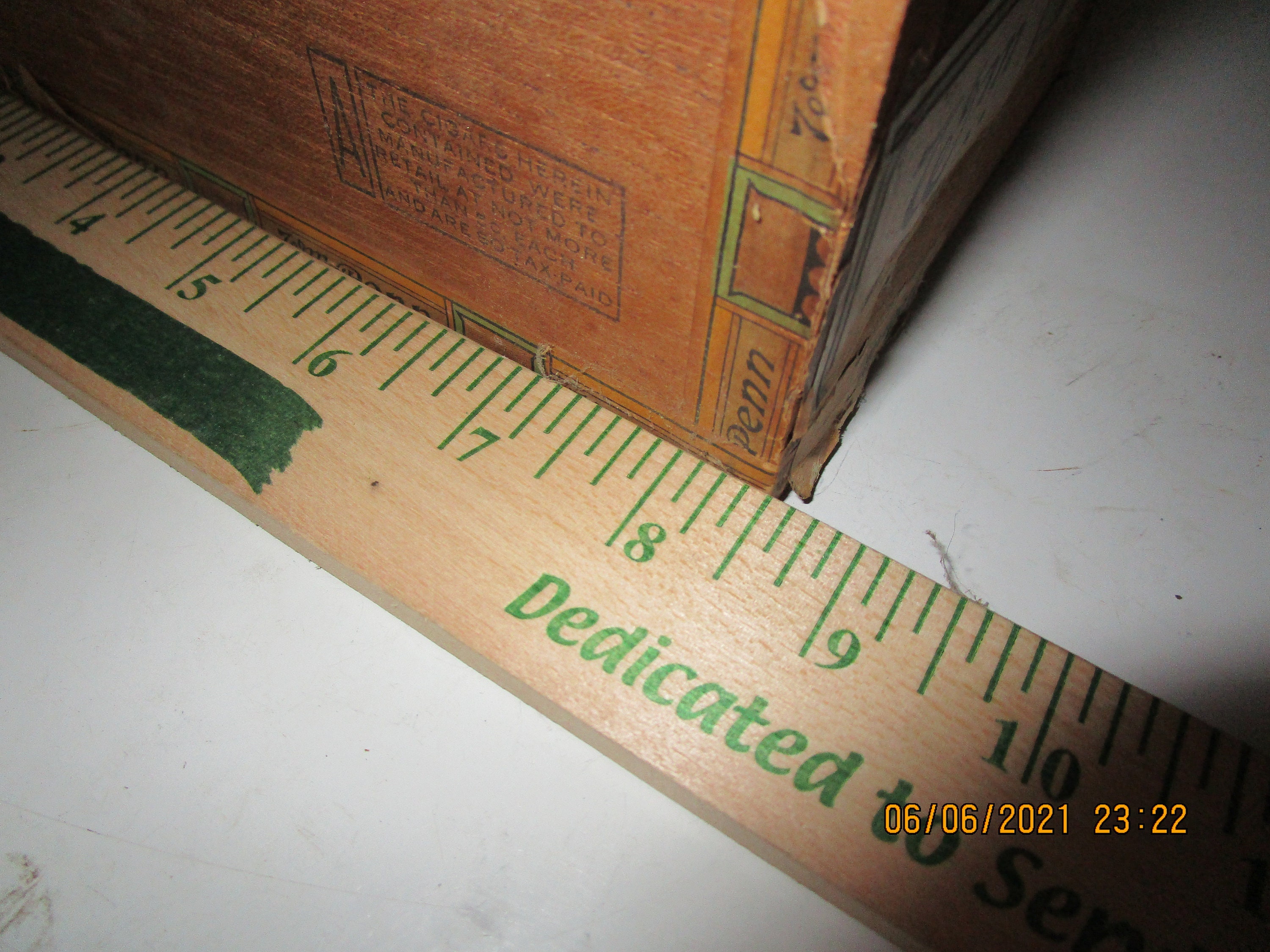 Antique Wood William Penn Cigar Box - Etsy