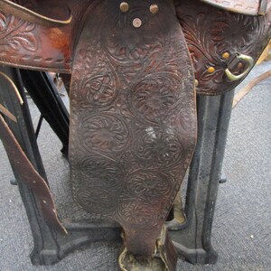 Vintage Bona Allen Hand Tooled Western Saddle - Etsy