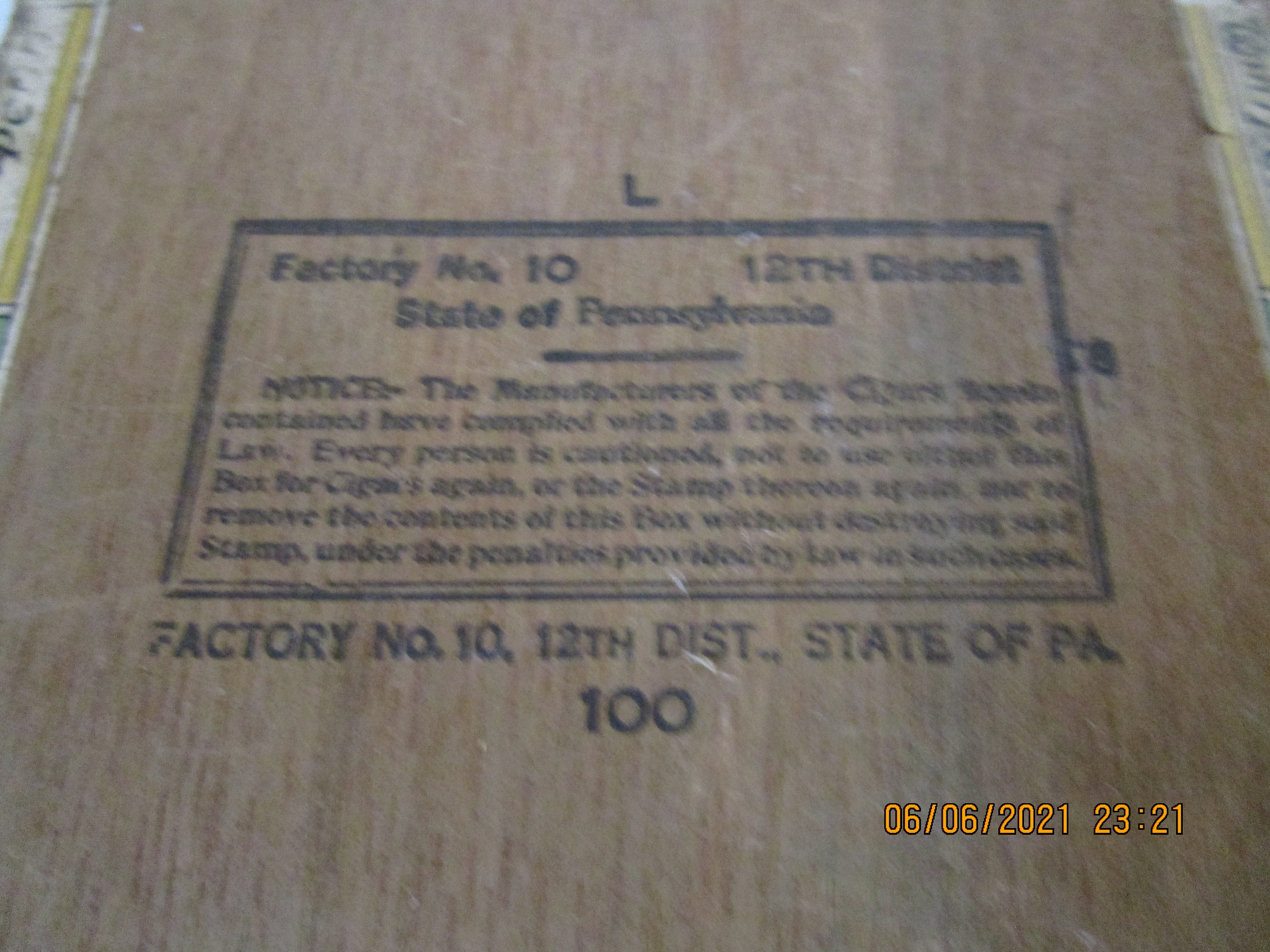 Antique Wood William Penn Cigar Box - Etsy