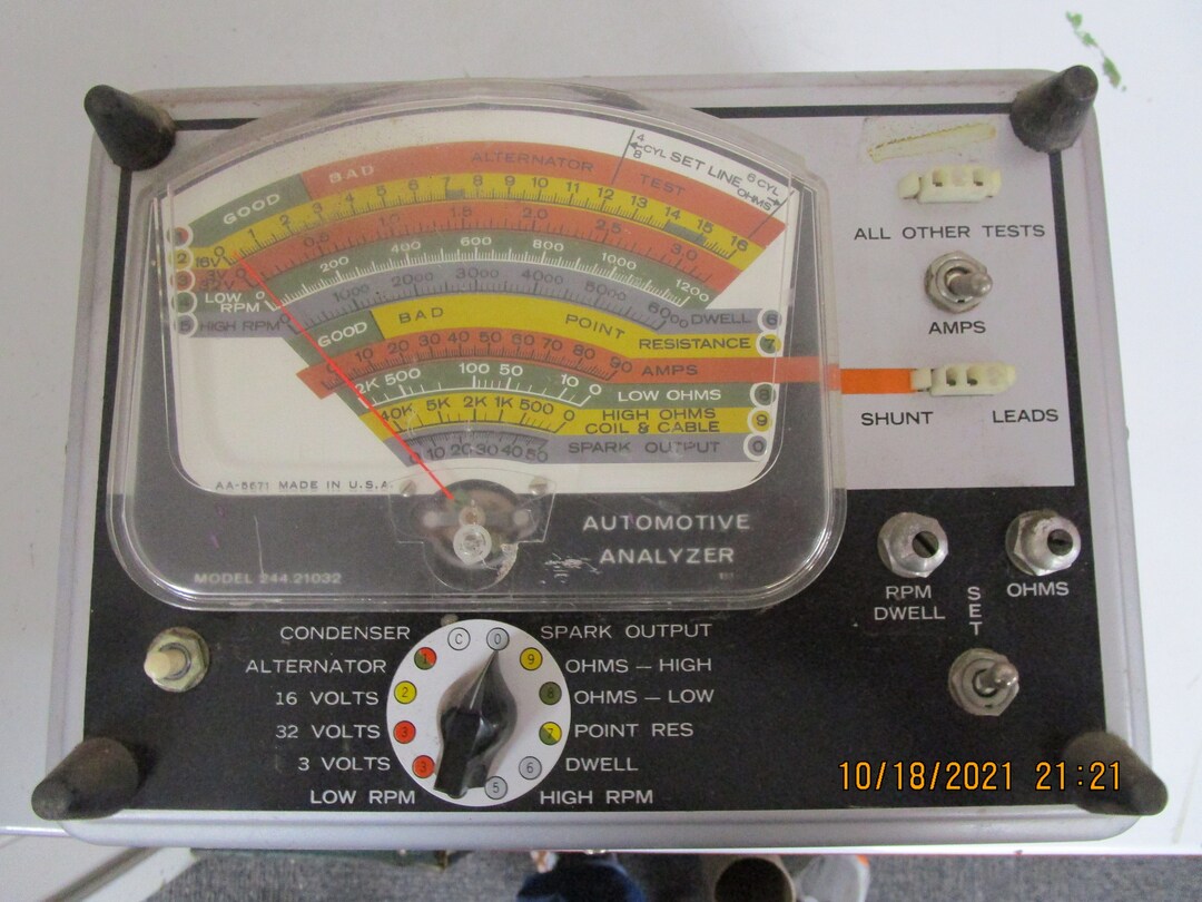 Vintage Sear Engine Analyzer - Etsy