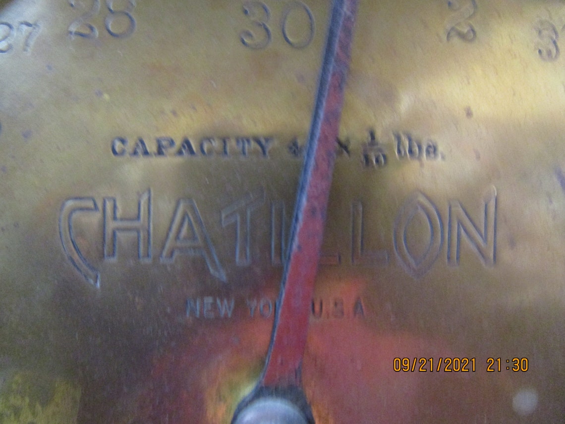 Antique Chatillon Scale - Etsy