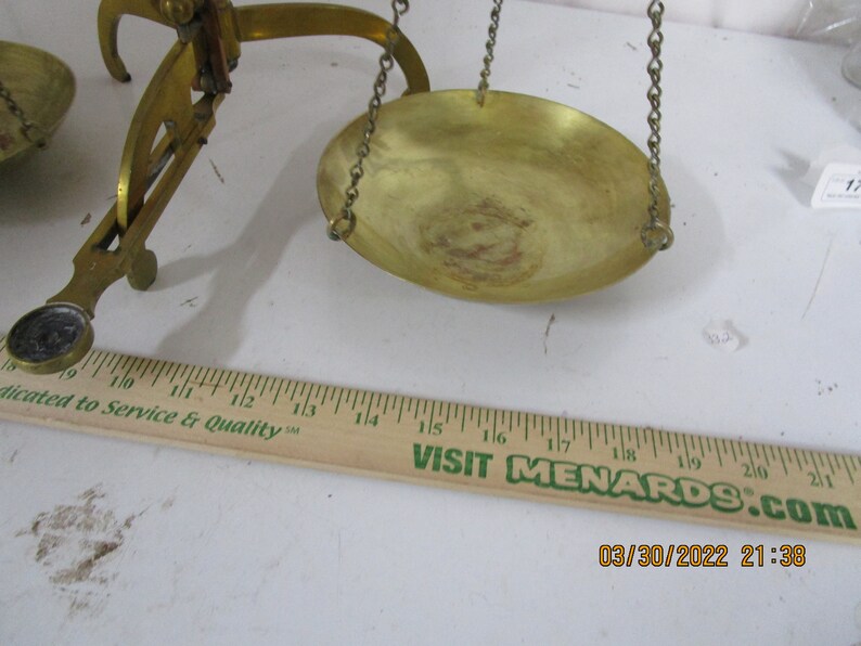 Antique London Brass Balancing Scale - Etsy