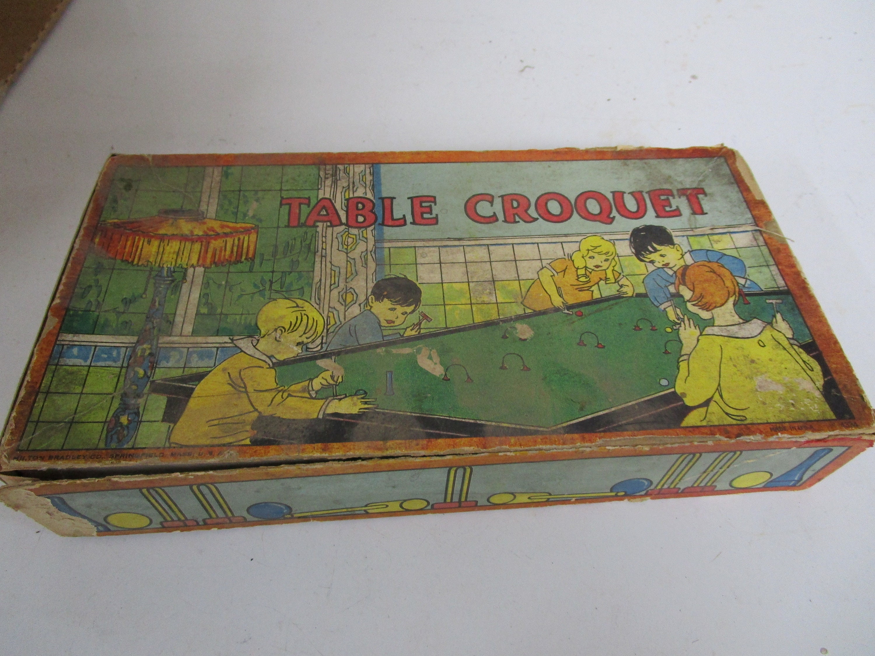 Vintage Tabletop Croquet Game - Etsy