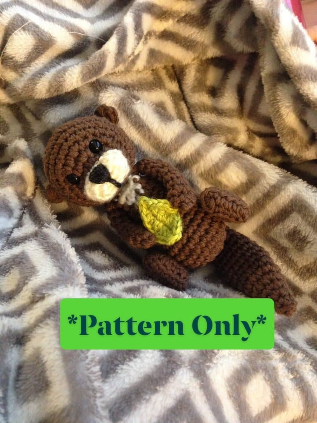 Oliver the Baby Otter Crochet Pattern - Etsy