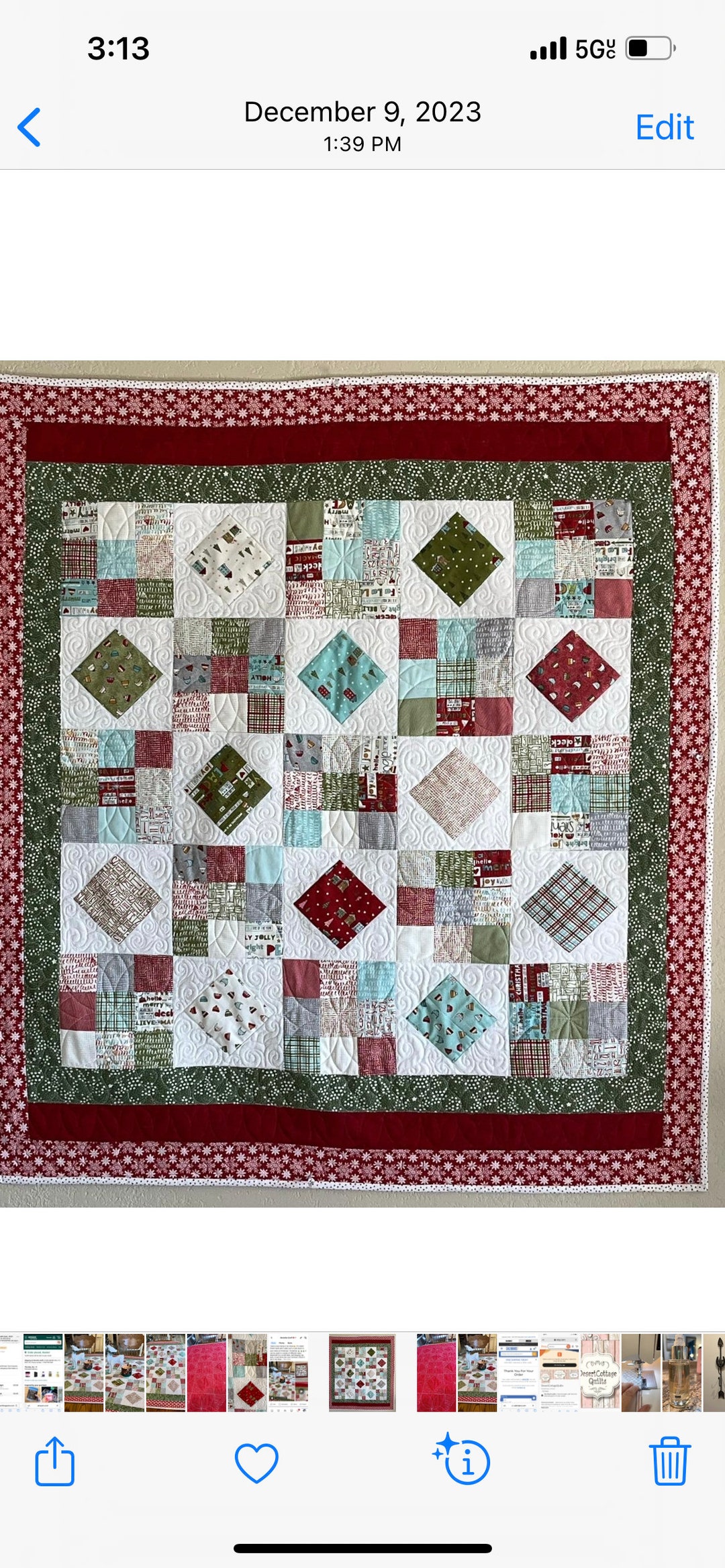 Charm Quilt - Etsy