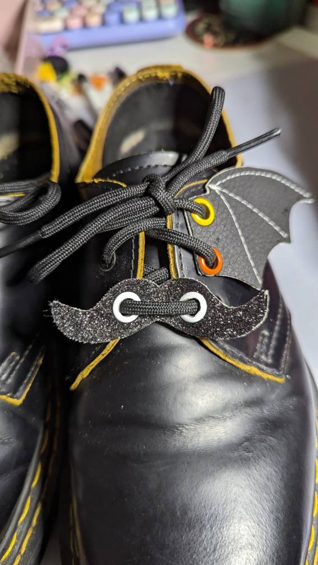 Mustache Shoe Charms - Etsy