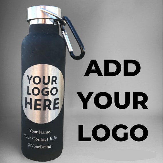 Logo-branded Stainless Steel Water Bottle Reusable Custom - Etsy