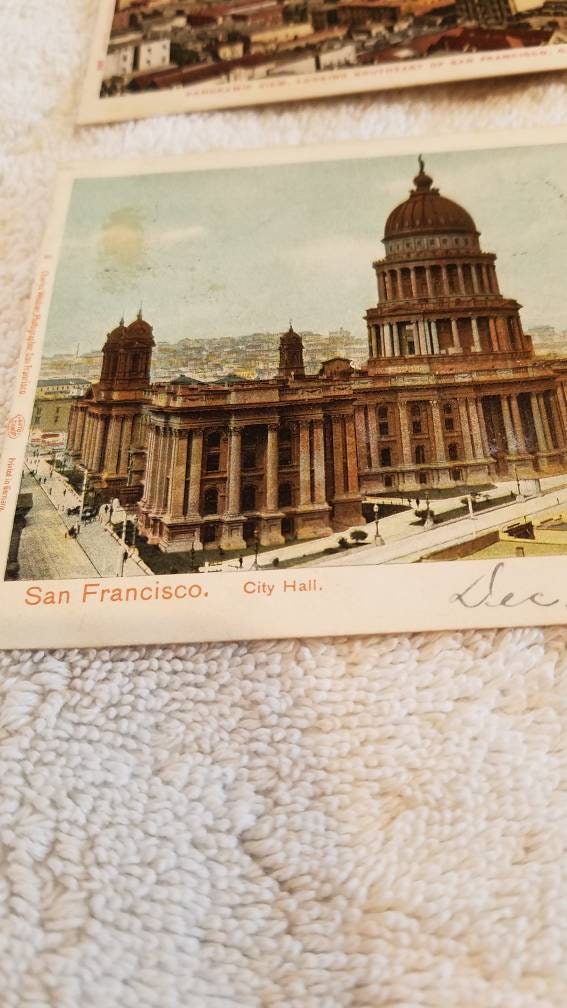 Antique San Francisco Original Postcards Set of 2 Pre 1906 | Etsy