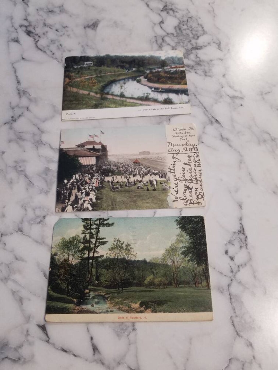 Antique Postcards Depicting Illinois Set of 3 - Etsy