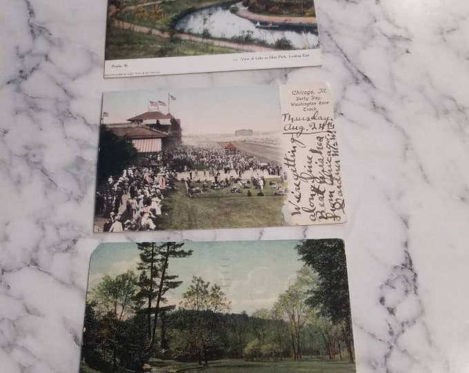 Antique Postcards, Depicting Illinois, Set of 3 - Etsy