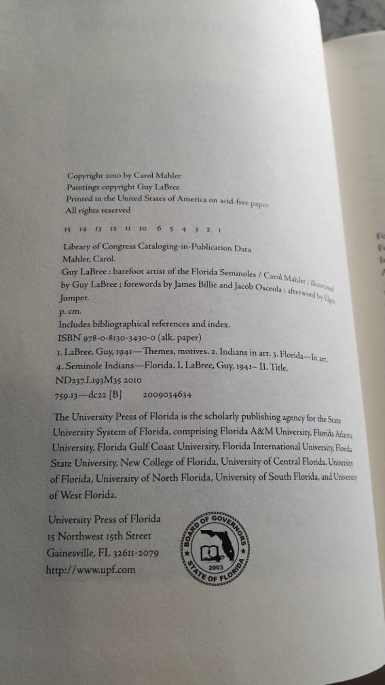 Guy Labree, Barefoot Artist of the Florida Seminoles, Univ of Fl ...