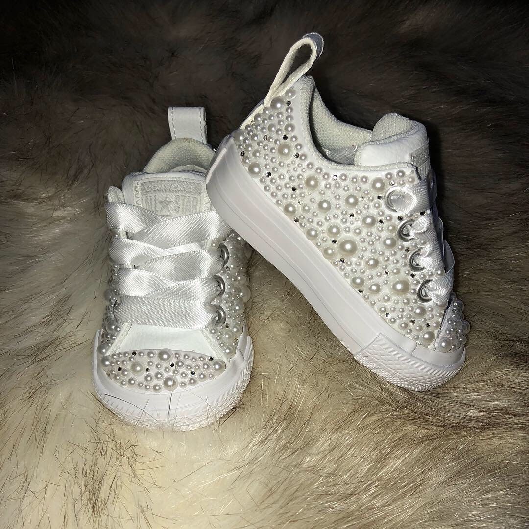 Infant Blinged Out Converse - Etsy