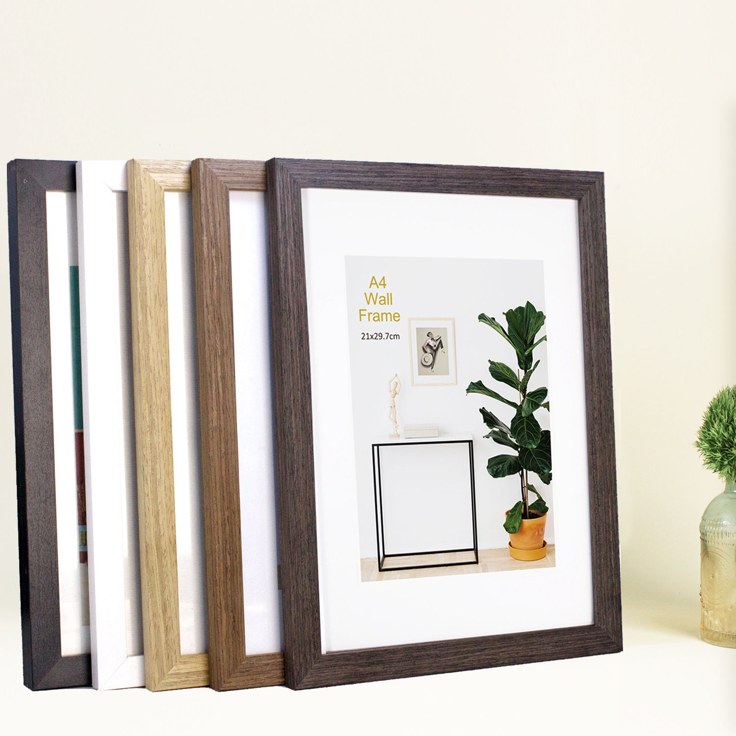 Pine Wood Veneered Desktop Photo Frame A5 A4 5x7 8x10 Wall Frame A3 ...