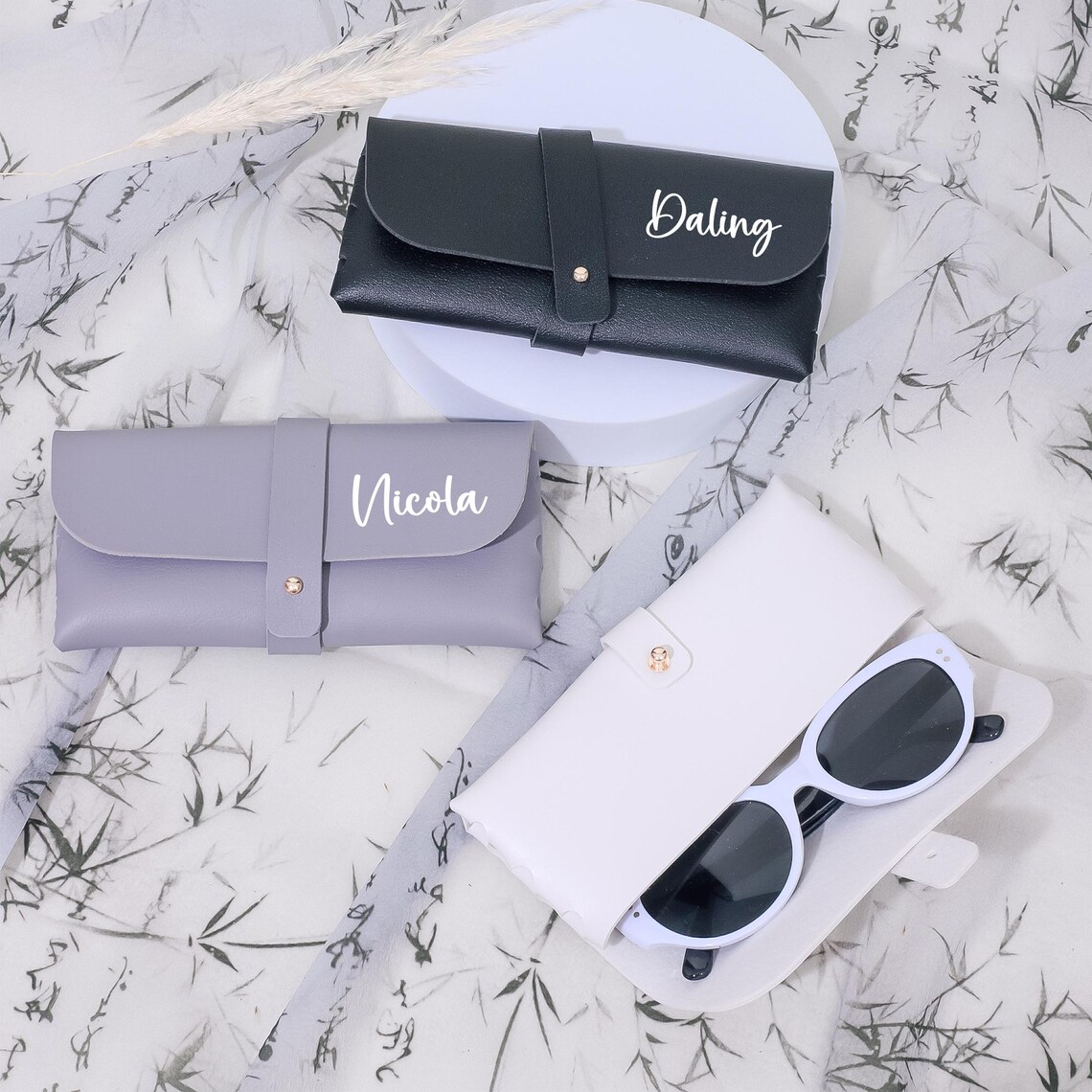 Glasses Storage Box，personalized Leather Glasses Case, Soft Glasses Box ...