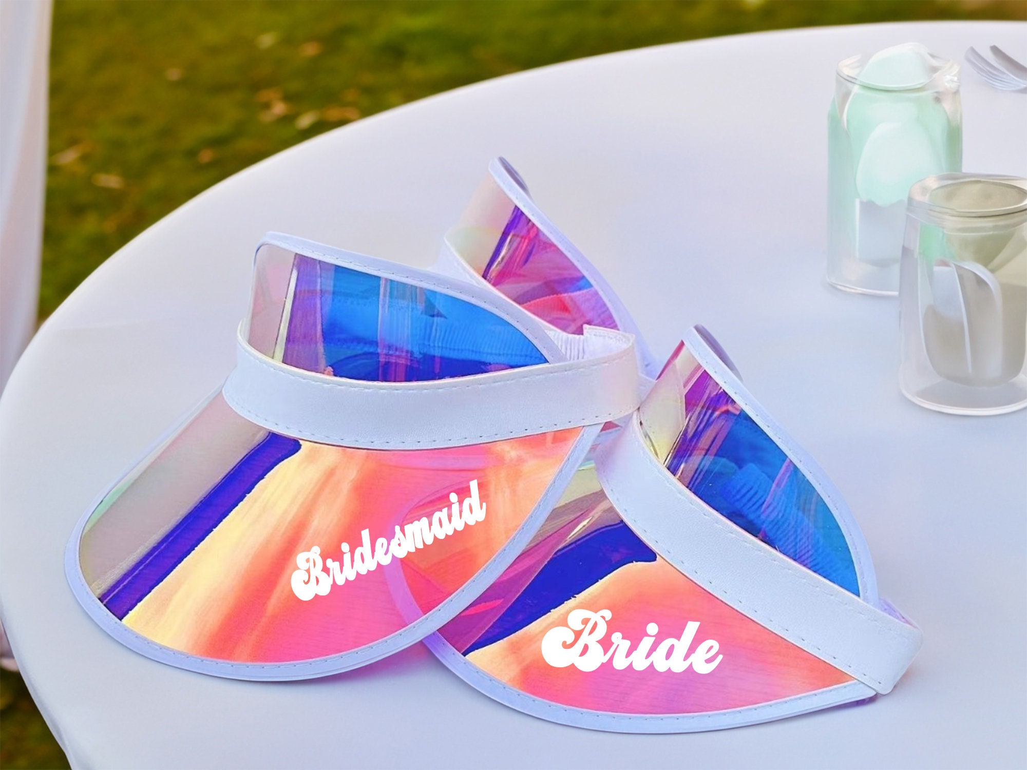 Personalized Party Visors,transparent Holographic Visor, Custom Name ...