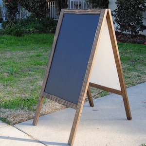 Sidewalk Chalkboard Sign A-frame Chalkboard Sign Double-sided ...