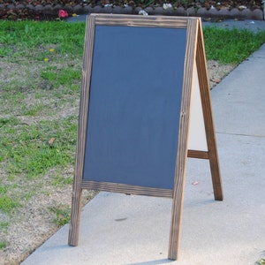 Sidewalk Chalkboard Sign A-frame Chalkboard Sign Double-sided ...
