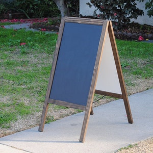 Sidewalk Chalkboard Sign A-frame Chalkboard Sign Double-sided ...