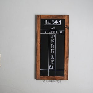 Darts Scoreboard Chalkboard Darts Scoreboard Cricket Scoreboard ...