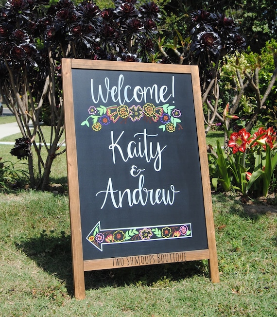 Welcome Wedding Sign Chalk Ideas