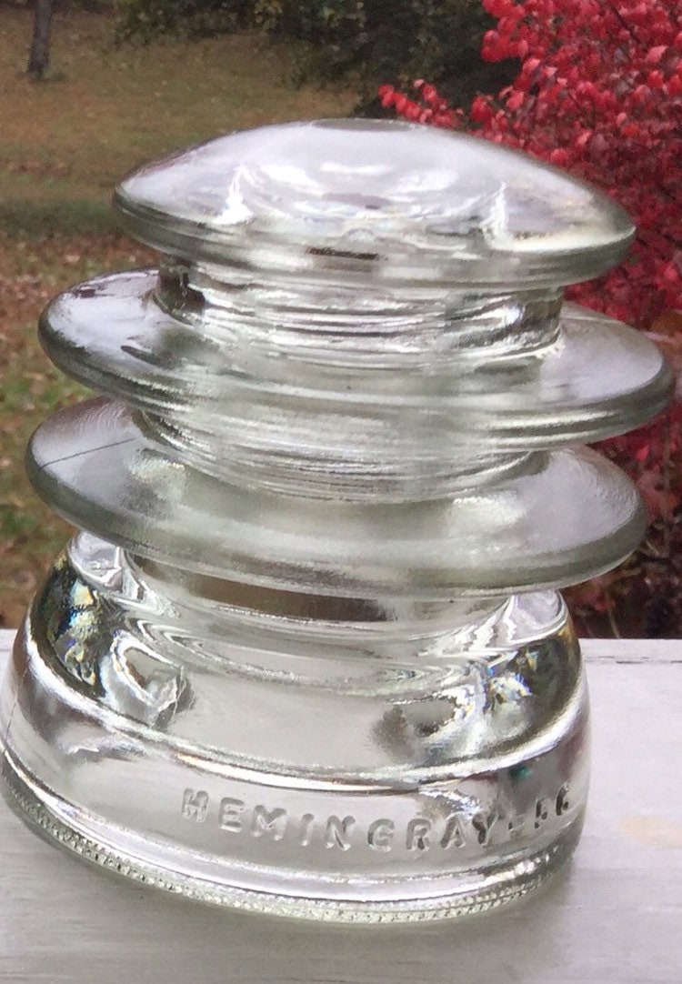 Vintage Clear Glass Insulator Hemingray No 56 Kerr Armstrong CD 203 ...