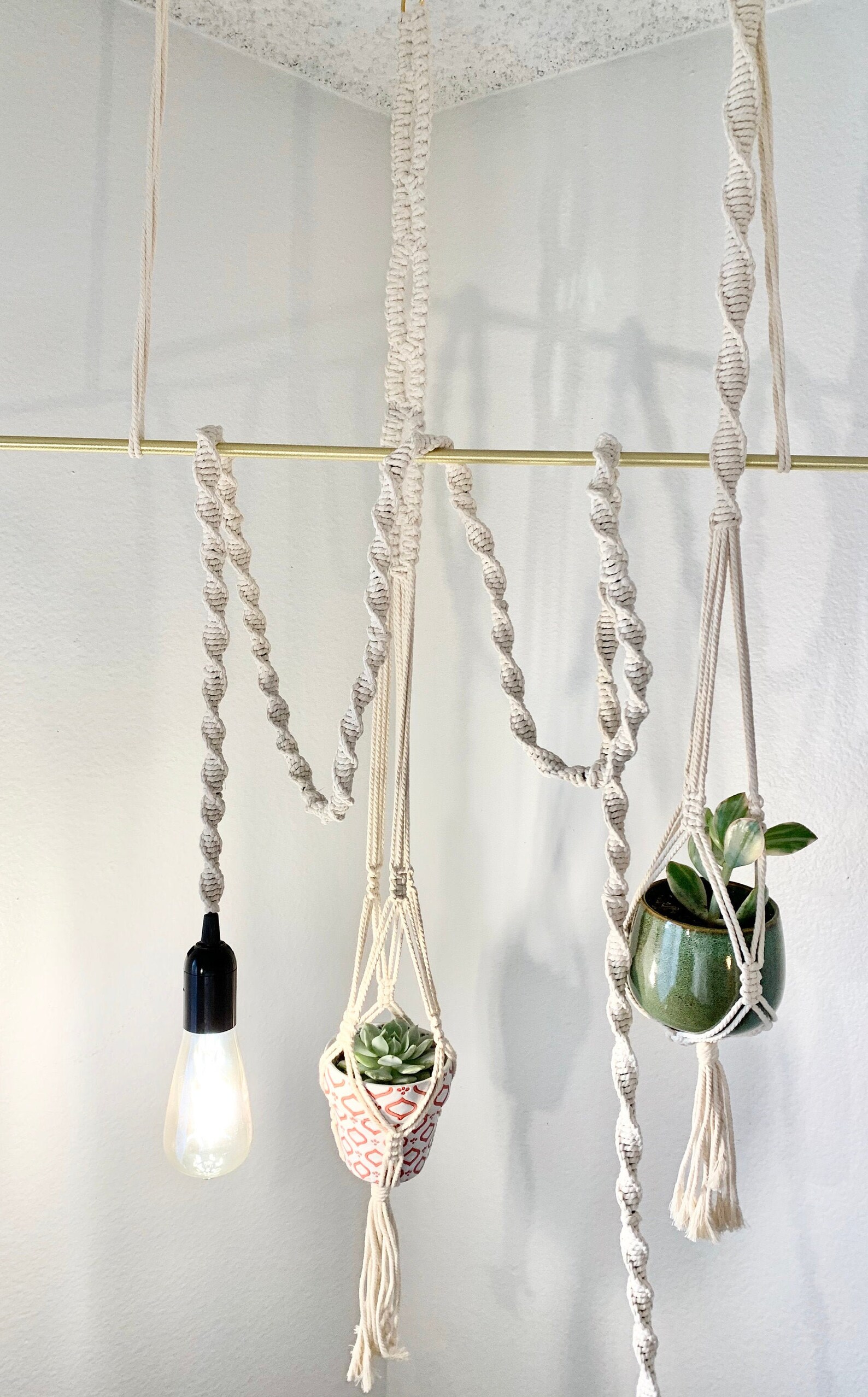 Macrame Pendant Light Cord - Etsy