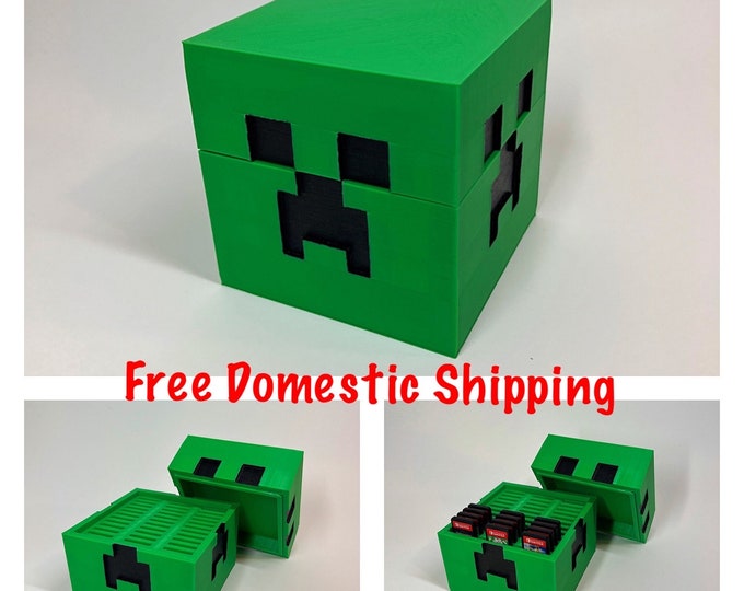 Minecraft Creeper Nintendo Switch Game Cartridge 3D Printed Storage ...