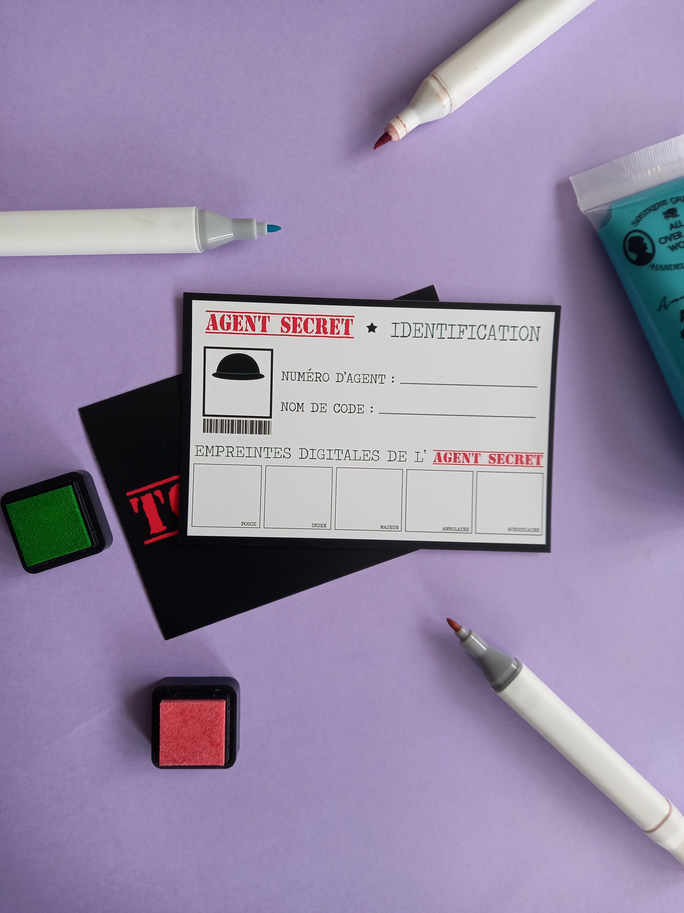 Secret Agent Card Secret Agent Theme Activity Secret Agent Mission Game ...