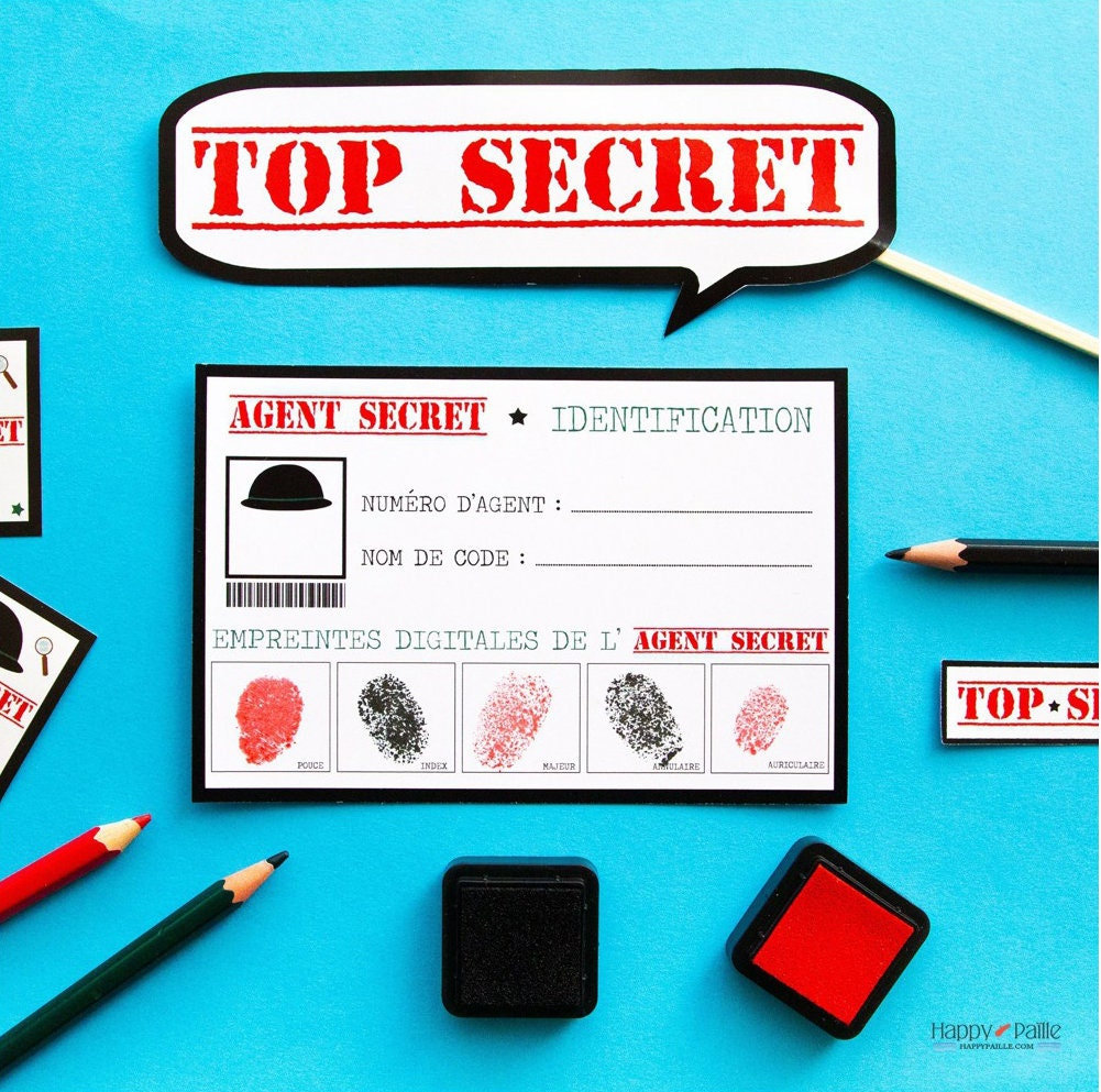Secret Agent Card Secret Agent Theme Activity Secret Agent Mission Game ...