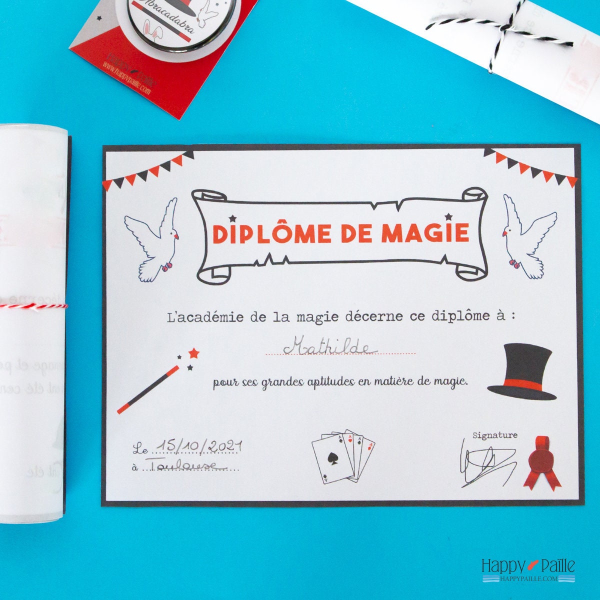 Magic Diploma to Print Magician Diploma Magician Diploma - Etsy
