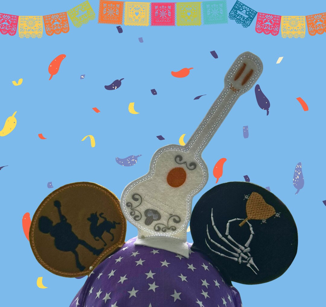 Coco Un Poco Loco Disney Inspired Mickey Minnie Mouse Ears - Etsy